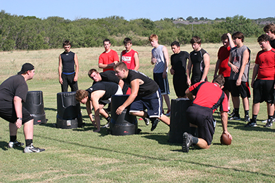 First day of two-a-day football practices has Faith coach smiling