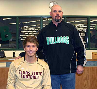 Burnet kicker Austin Huff meets goal of playing at next level