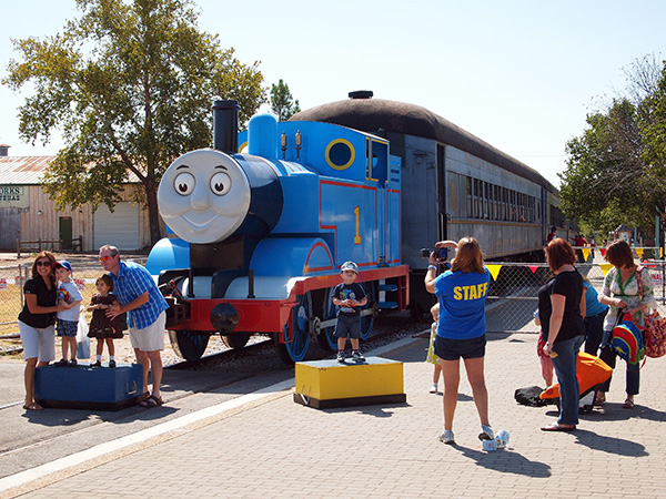 Thomas the Tank Engine rolls into Burnet