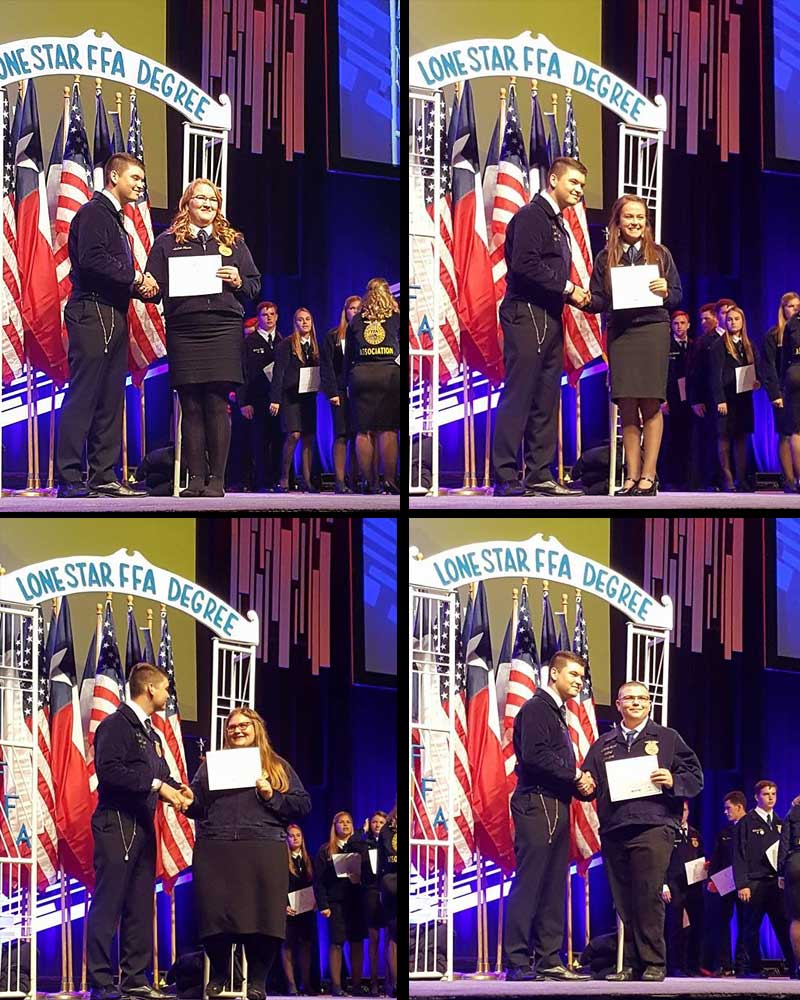 Marble Falls FFA students, educator earn Lone Star Degrees - DailyTrib.com