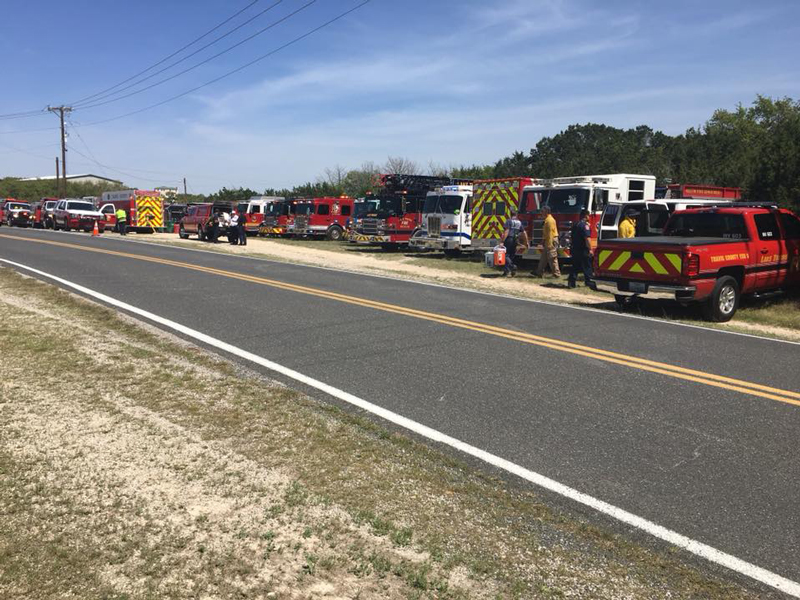 100-acre brush blaze east of Marble Falls sparks fire danger warning ...