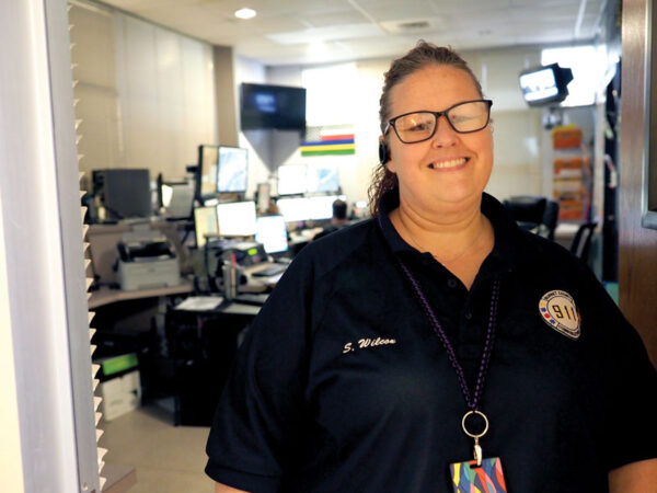 Burnet County 9-1-1 dispatcher Sarah Wilcox makes connections and a ...