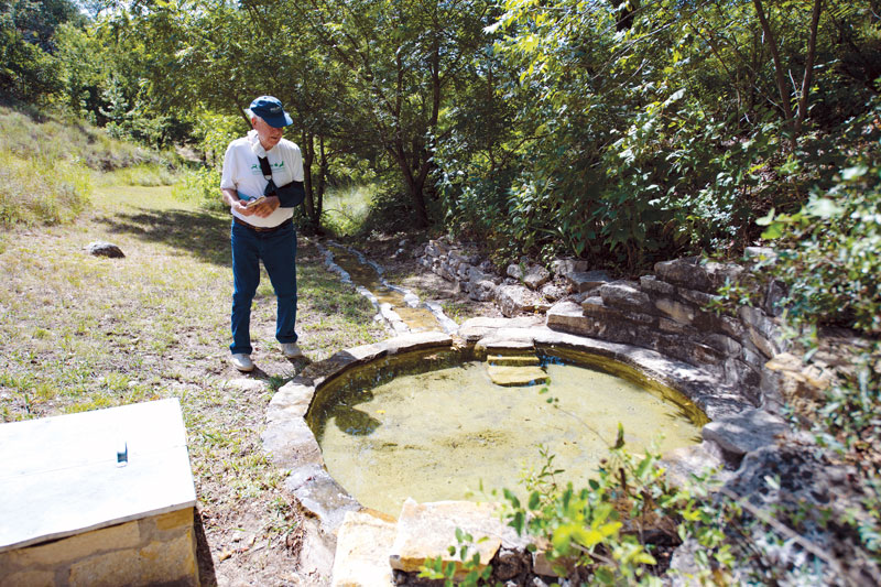 Wringing water from rocks at Selah, Bamberger Ranch Preserve ...