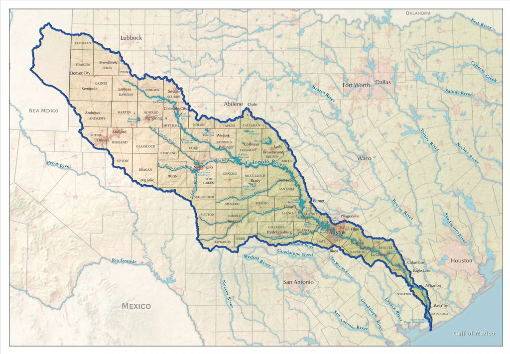 TROUBLED WATERS: Colorado River cuts through heart of Texas and its ...