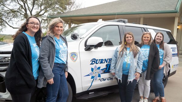 Burnet police unveil child abuse awareness-themed patrol vehicle ...