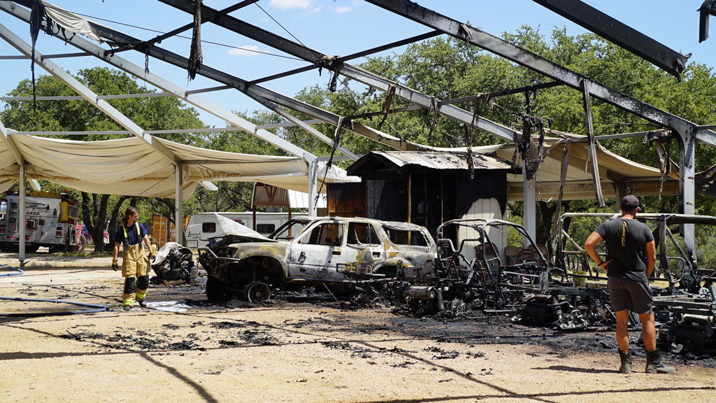 Hidden Falls Adventure Park fire consumes vehicles - DailyTrib.com
